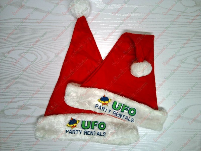 Logos On Santa Hats - Gallery - Custom Santa Hats